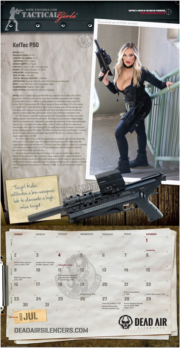 Girls With Guns Calendar