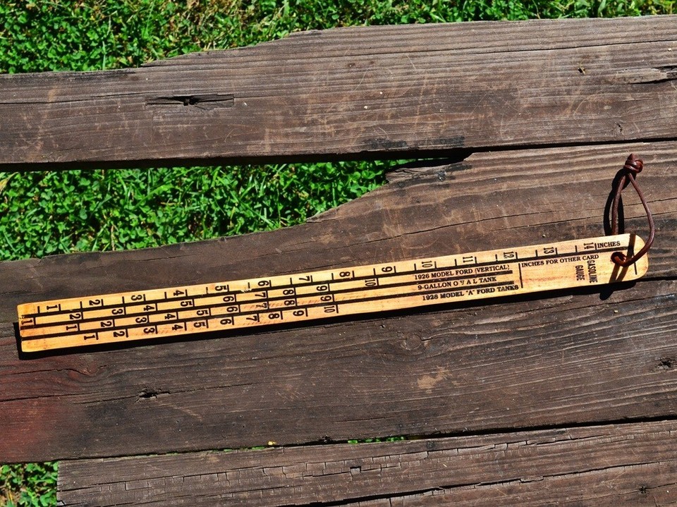 Ford Wooden Gasoline Gauge - Gas - 1926 Model T - Measuring Stick ...