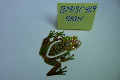 Jay Strongwater Frog Bookmark, Pewter Gold Plated Enamel Swarovski ...