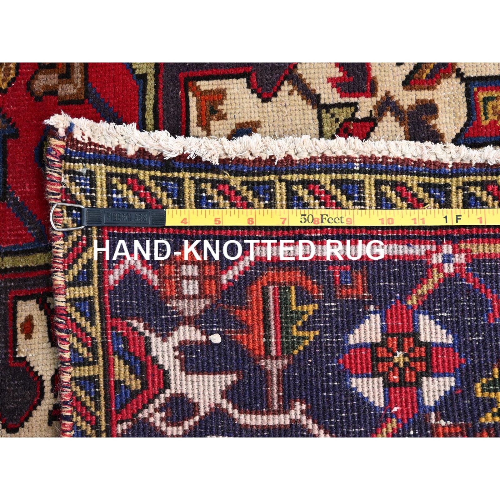 6'4"x9'3" Cranberry Zing Red Zoroastrian Cleaned and Secured Oriental ...