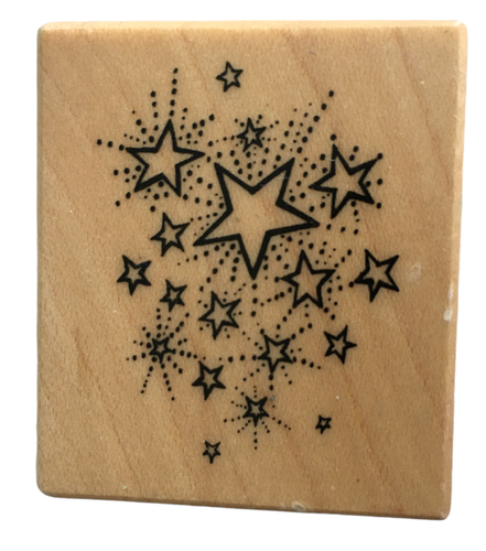 PSX Rubber Stamp Star Cluster Night Sky Stars Card Making C-379 Fourth ...