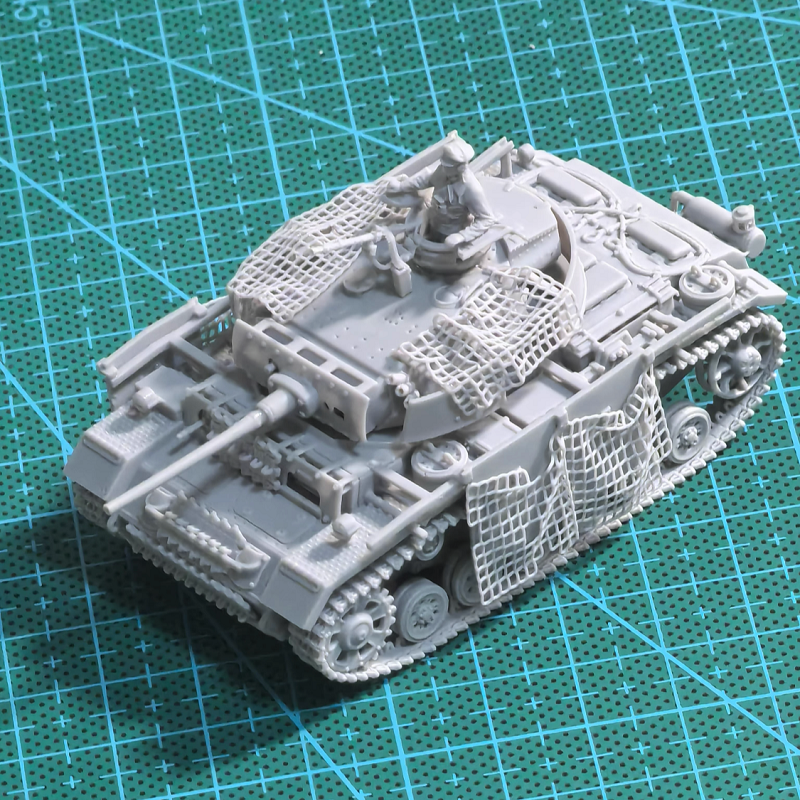 3D printed 1/72 WW II Germany"Tank III Type M" kit model(include a Tank ...