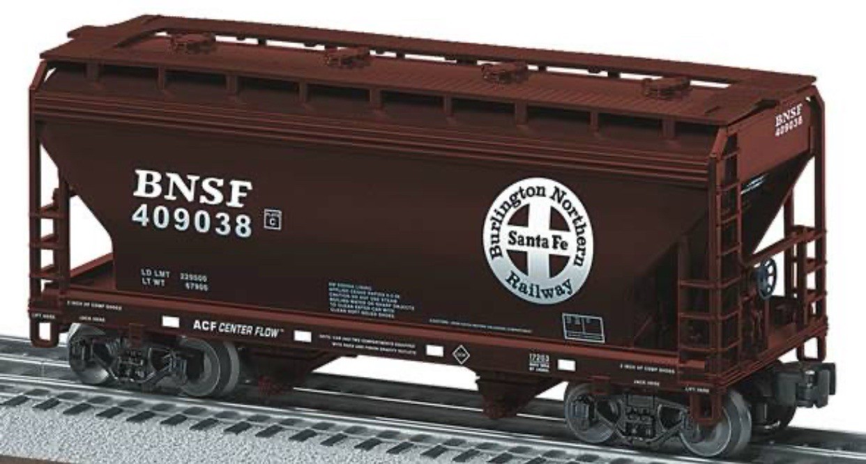 LIONEL BNSF 2 BAY ACF CENTERFLOW HOPPER CAR 6-17023! “STD.” O SCALE ...