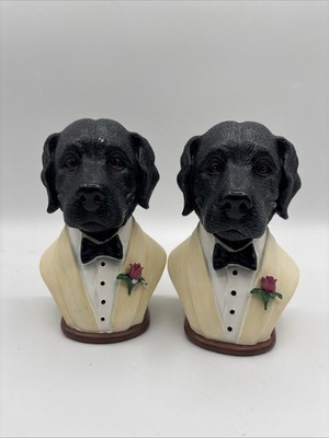 Rare Silvestri Black Labrador Retriever Bookends Or Paperweights | eBay