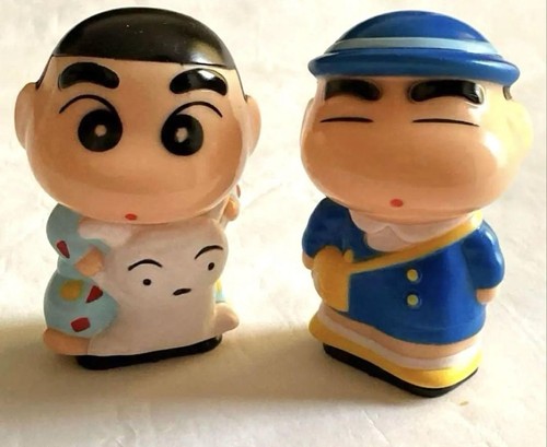 Showa Retro Crayon Shin-chan Soft Vinyl Figure Pencil Sharpener Set of ...