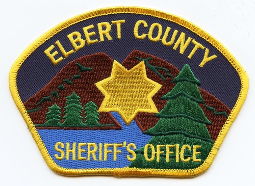 old vintage ELBERT COUNTY COLORADO CO SHERIFF POLICE PATCH | eBay