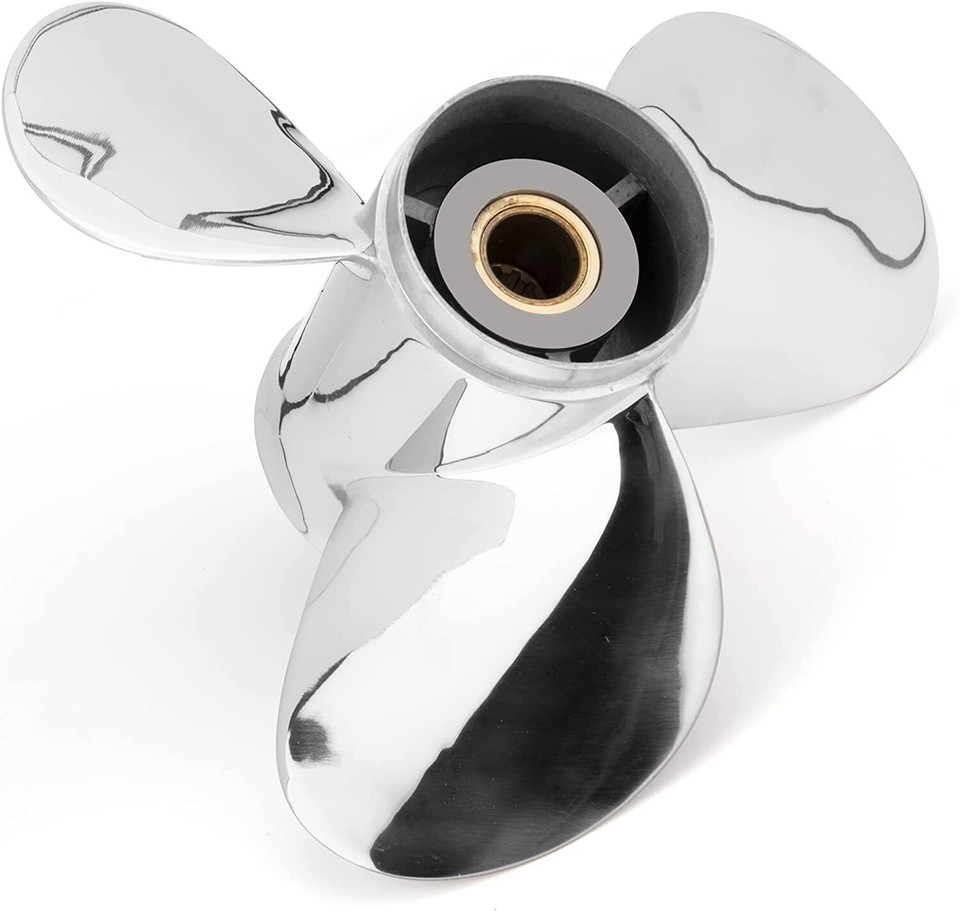 10 3/8 X 14 Stainless Steel Outboard Boat Propeller Fit Mercury 40-60HP ...