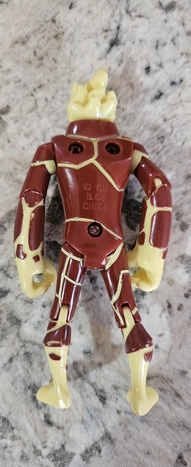 BEN 10 HeatBlast Big Hand Cartoon Network 4" Action Figure Bandai 2012 ...