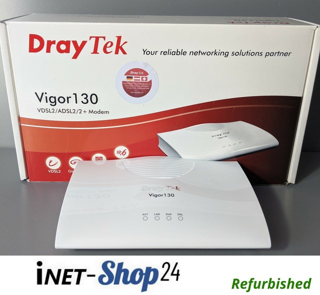 DrayTek Vigor 130 Adsl2 Vdsl2 Gigabit Modem online kaufen | eBay