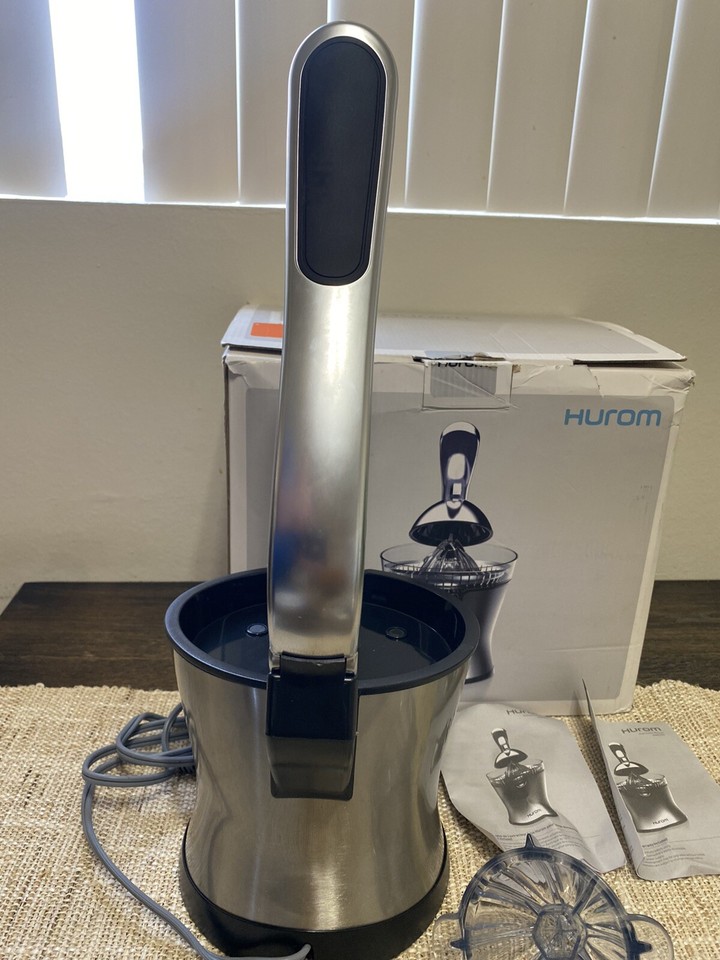 Hurom Citrus Juicer Squeezer CJ-B01BSS Silver Stainless Steel Used Once ...