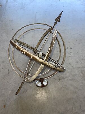 Early 20th Century Metal Armillary Sphere Sundial with Arrow. ALAD | eBay