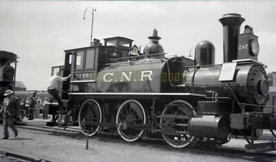1953 CN Canadian National 0-6-0T Steam Locomotive #247 - Vtg Railroad ...