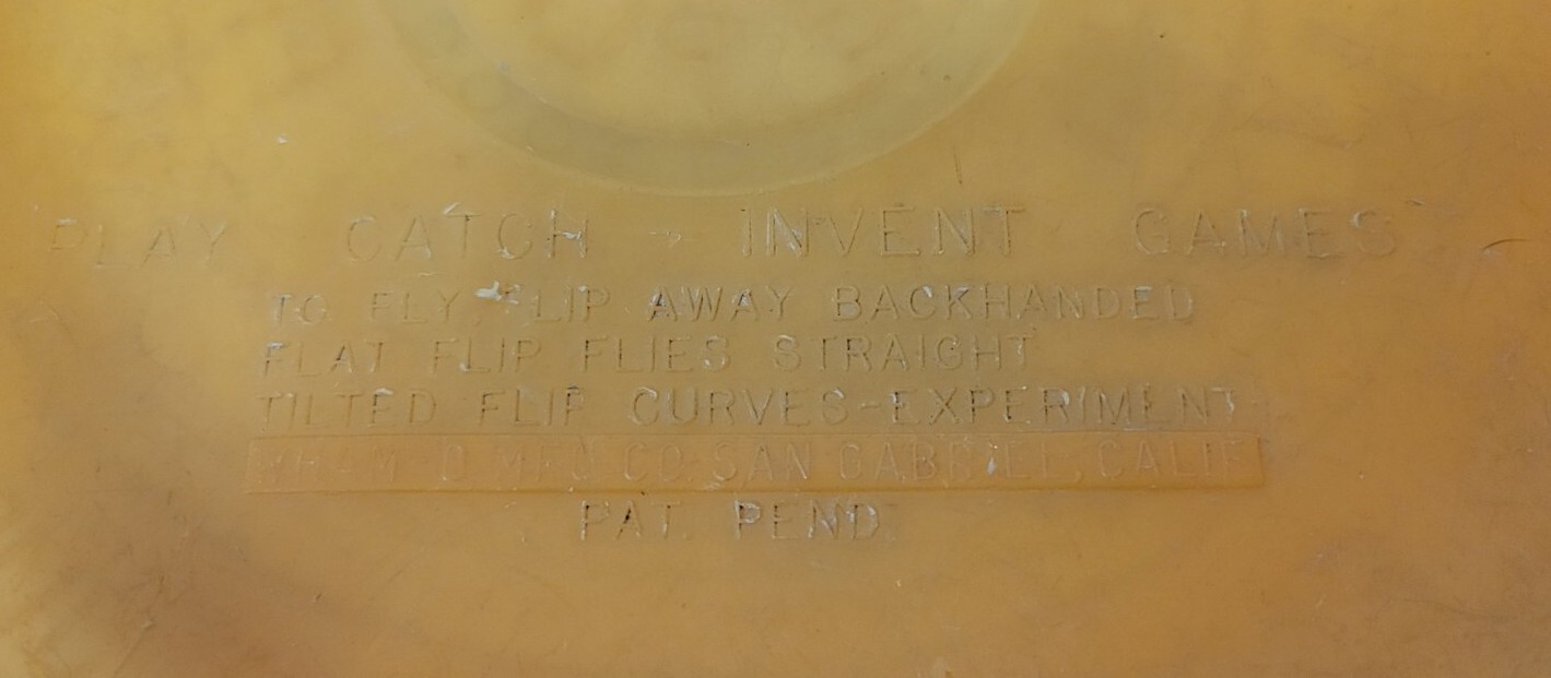 RARE! 1950s Wham o FRISBEE Pluto Platter Orange / Apricot | eBay