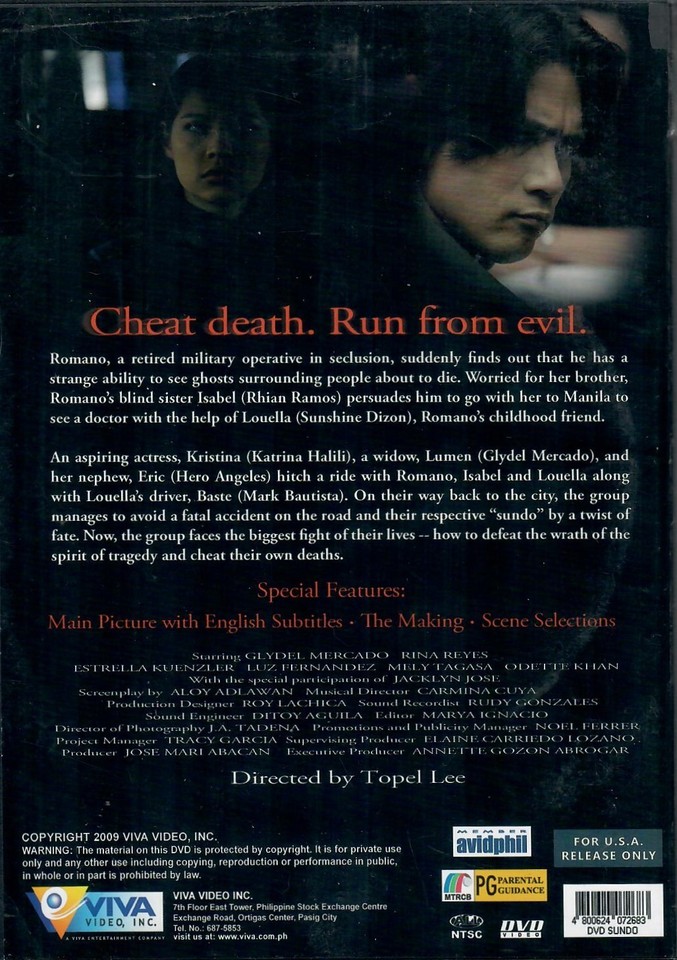 Tagalog Movie DVD "Sundo" (2009) with English Subtitles | eBay