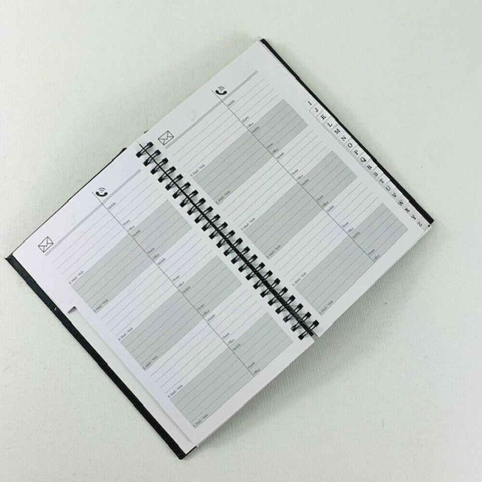 A5 Phone Address Book A-Z Notepad Hard Back Cover Office Telephone ...