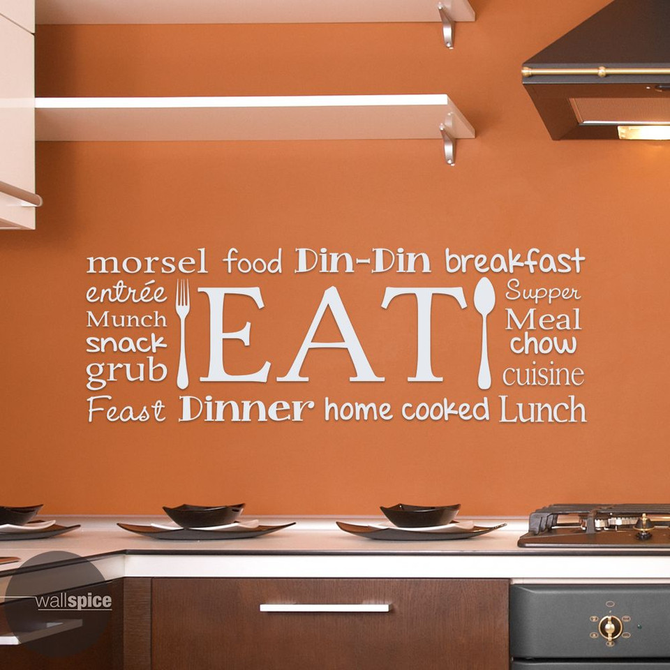Eat Kitchen Collage Vinyl Wall Decal Sticker | eBay