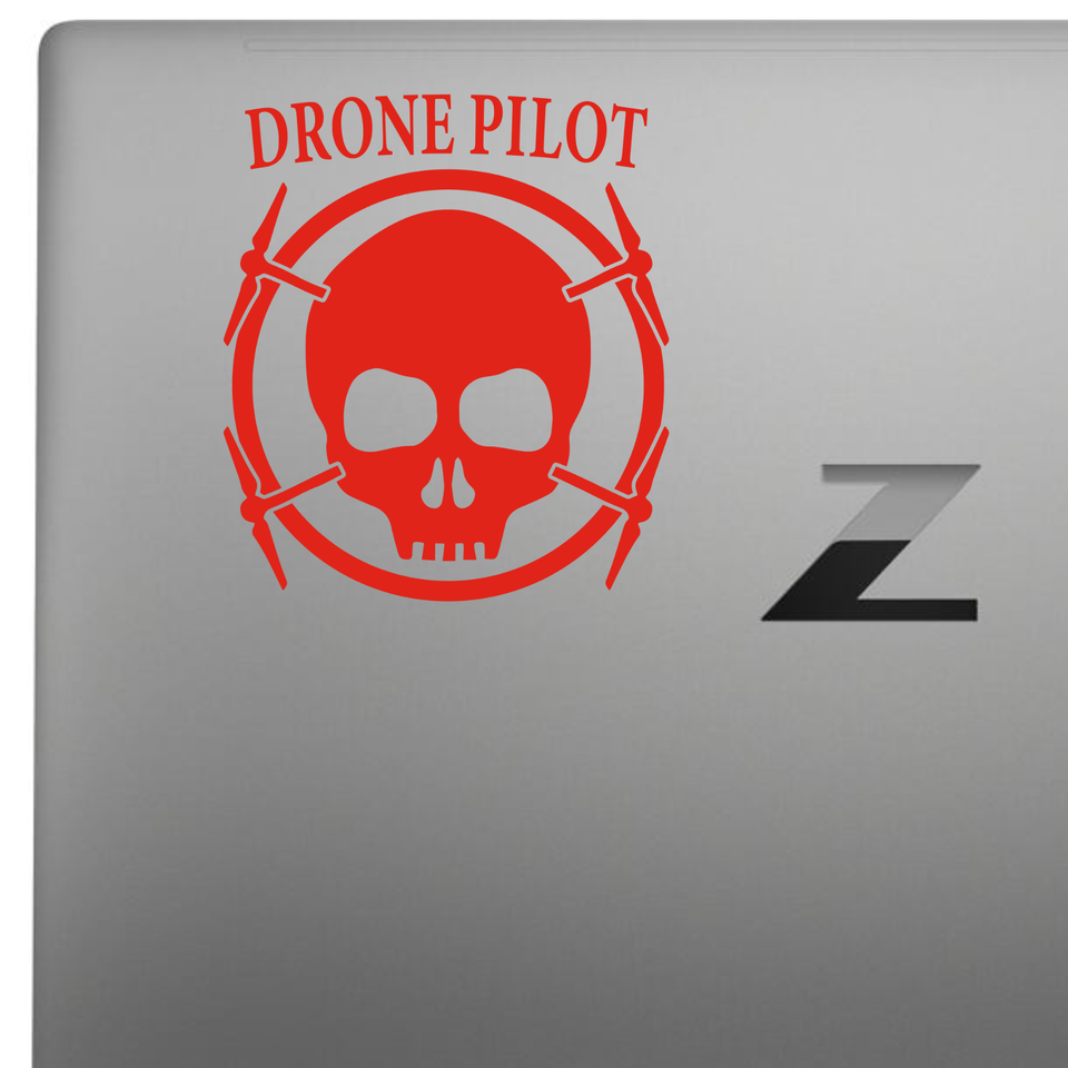 Drone Pilot Decal Tumbler Car Truck Window Laptop Skull Stickers 22 ...