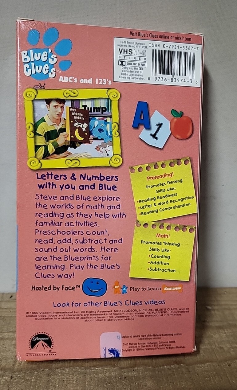 Nick Jr Blue’s Clues ABC’s and 123’s | Grelly USA