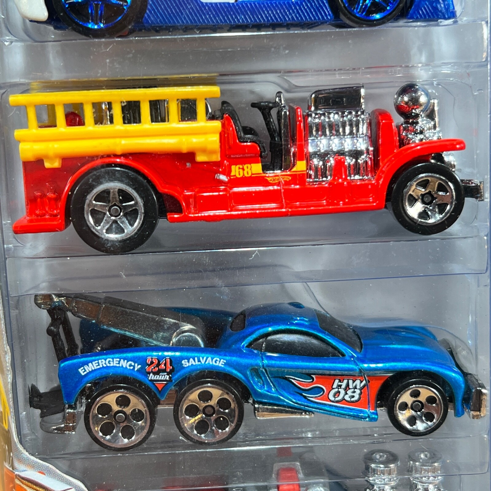 2 Hot Wheels 5 Pack Sets - 2006 Police Patrol & 2008 Rescue Rods | eBay