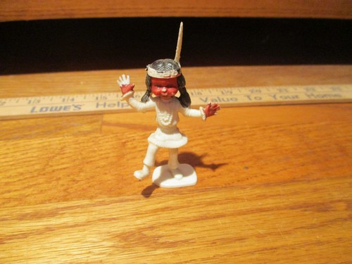Vintage Native American Indian Toy Figure Girl Dancing A242 Made Hong ...