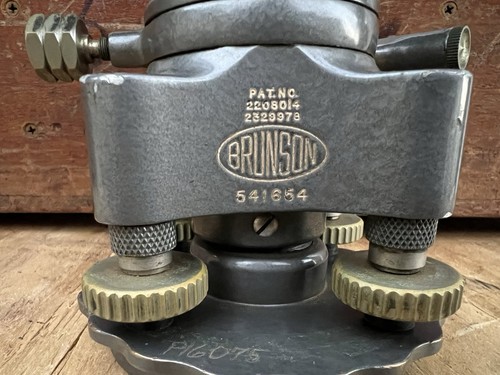 VINTAGE BRUNSON Surveyor Transit Level Surveying Equipment SCOPE W ...