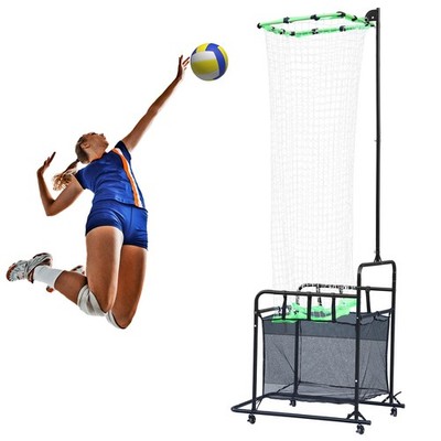 Volleyball Setter Trainer Net, Adjustable Height and Angle Volleyball ...