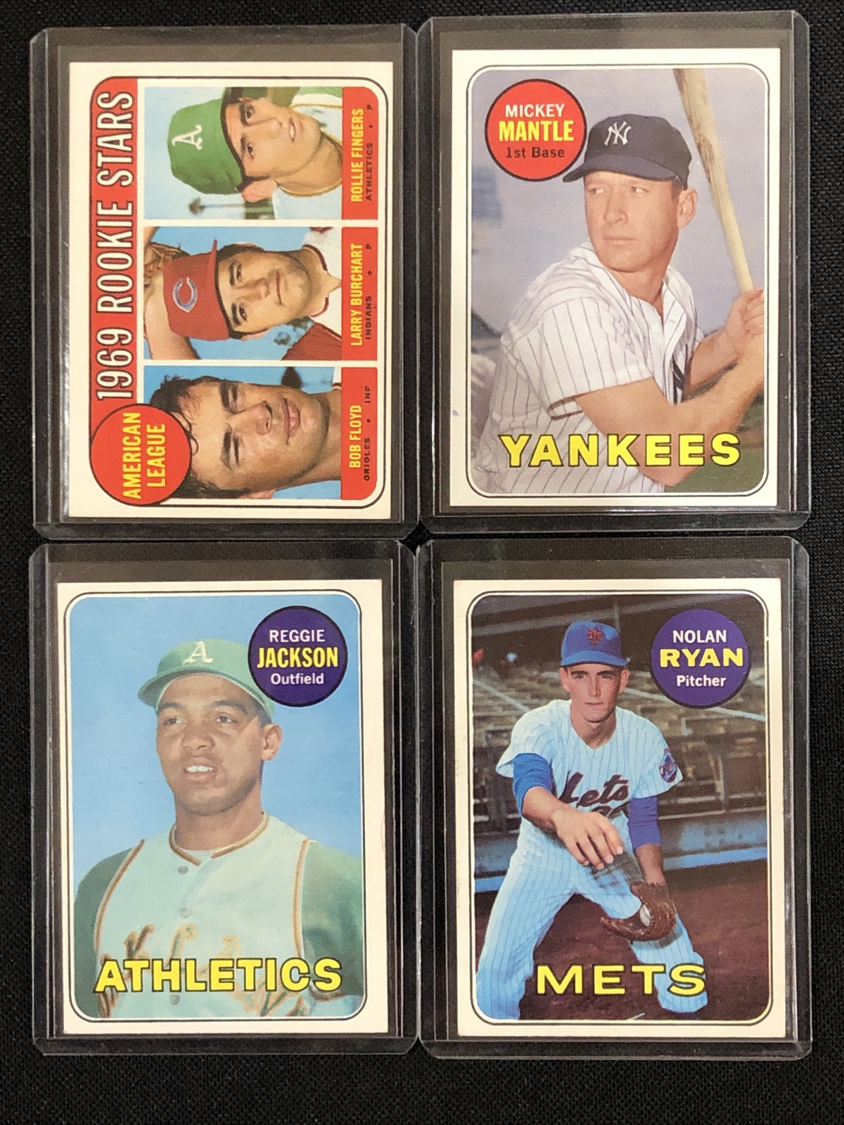 1969 TOPPS BASEBALL COMPLETE SET NM BEAUTIFUL Mickey Mantle, Jackson RC ...