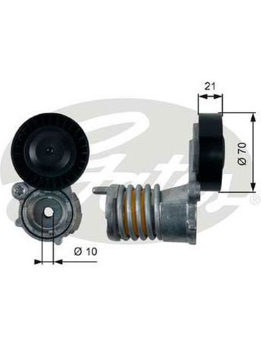 Gates DriveAlign Belt Tensioner fits Volvo S40 2.4 544 (39157) | eBay