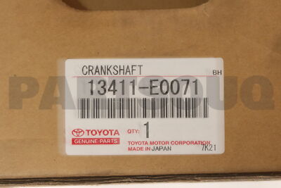13411E0071 Genuine Toyota CRANKSHAFT 13411-E0071 | eBay