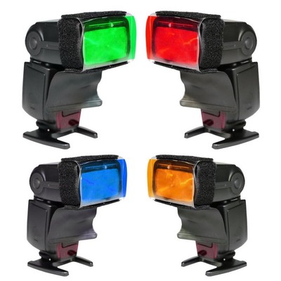 12 COLORI DIFFUSORE GEL SOFTBOX BOUNCE FLASH PER NIKON SPEEDLIGHT SB ...