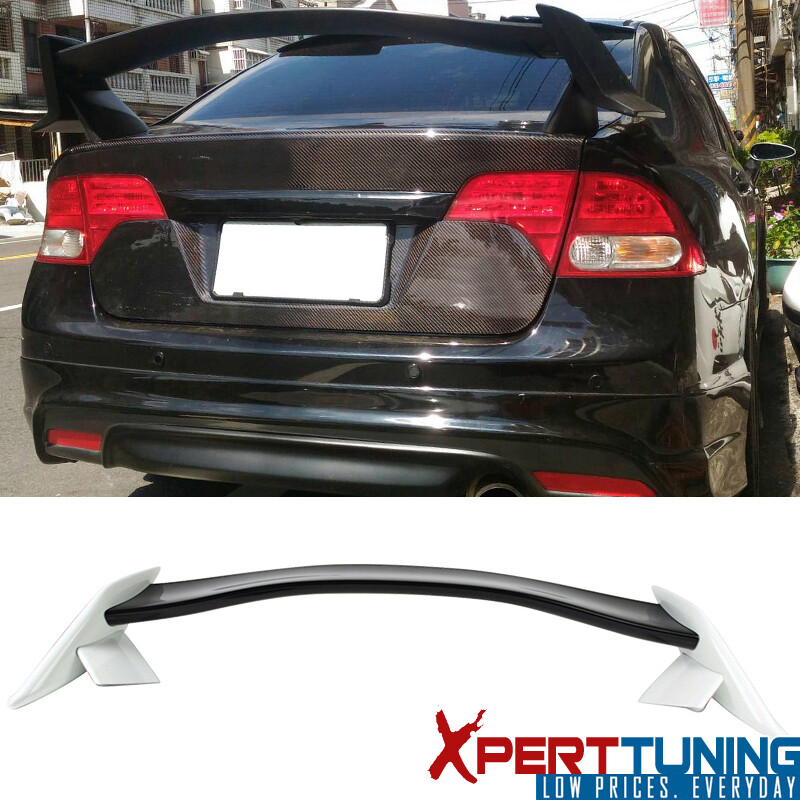 Fits 06-11 Civic FA FD Type R Trunk Spoiler Painted Gloss Black ...