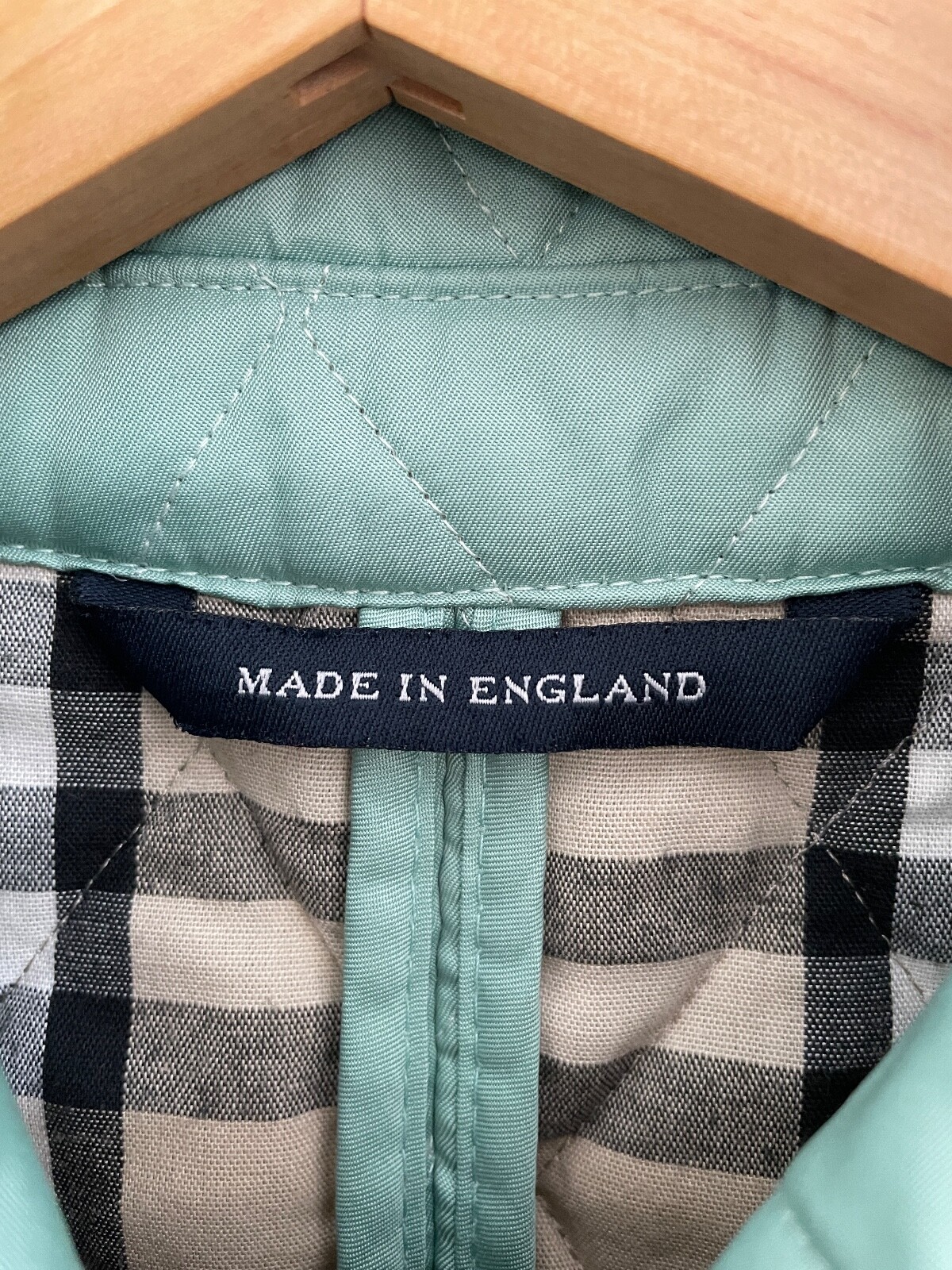 Burberry Women's Aqua/Green Polyester Quilted Jacket, size S | eBay