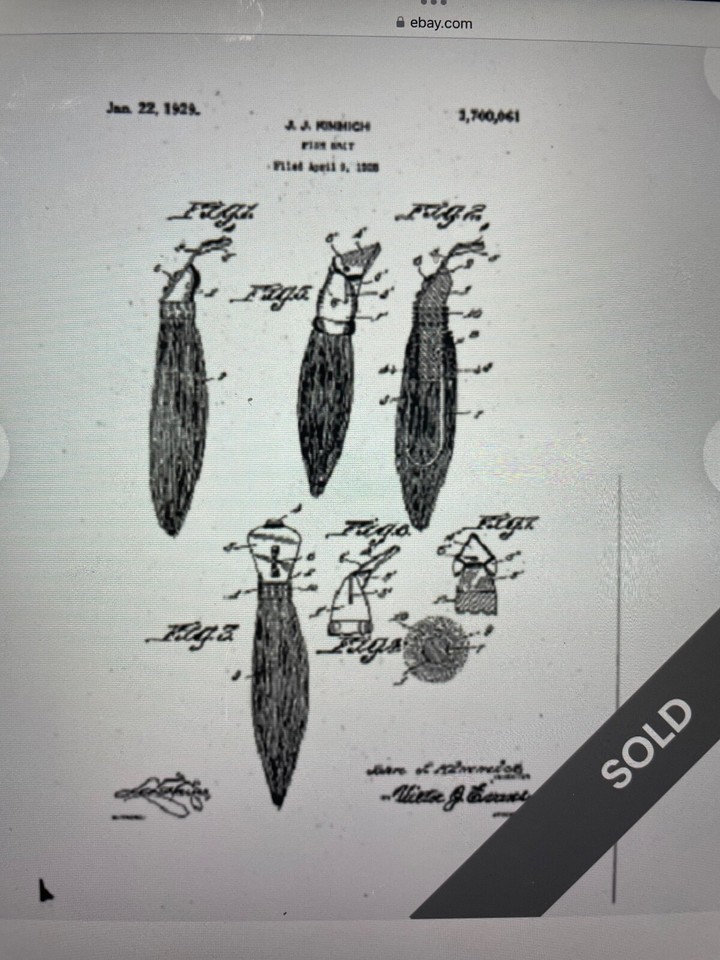 VINTAGE 1929 HAIRY KIMMICH (HAIR MOUSE) FISHING LURE | eBay