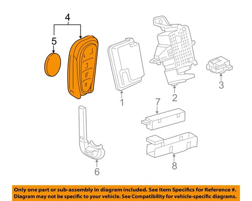 GM OEM 2021 Malibu Electrical Keyless Entry Components-Transmitter ...