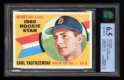 1960 Topps #148 Carl Yastrzemski Rookie Card - Graded MNT 6.5 - Well ...
