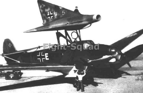 WW2 Picture Photo Lippisch P13a delta wing interceptor aircraft in a ...