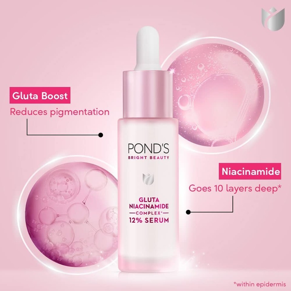 Pond's Bright Beauty Anti-Pigmentation Serum for Flawless Radiance with ...