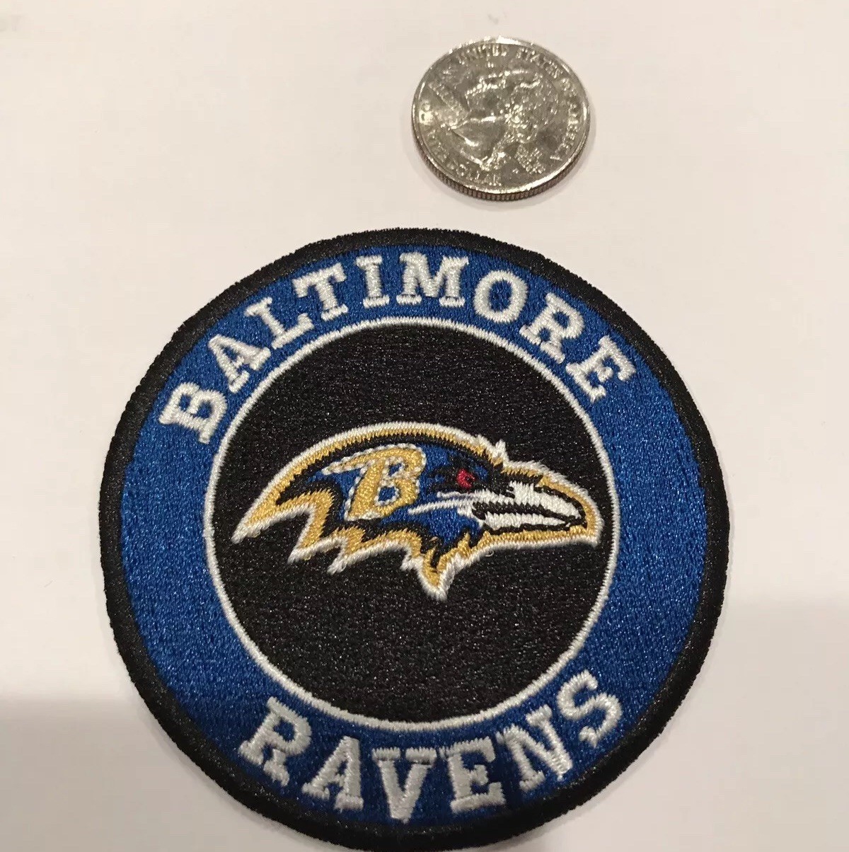 BALTIMORE RAVENS VINTAGE EMBROIDERED IRON ON PATCH 3" x 3" | eBay
