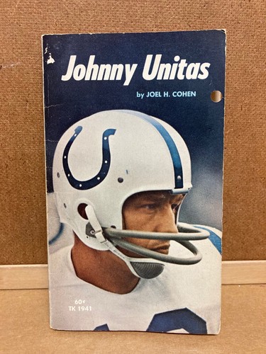"Johnny Unitas" by Joel Cohen Vintage 1971 1st edition PB Scholastic ...