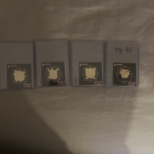 2023 Pokemon 24k Gold Plated Sticker lot of 4 🔥 | eBay