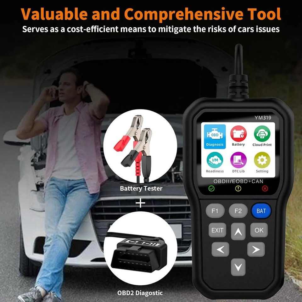 OBD2 Scanner Code Reader Car Diagnostic Scan Tool Check Engine Fault | eBay