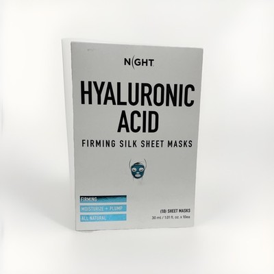 Night - Skincare Hyaluronic - Acid Anti-Aging Silk Sheet Masks - 10 ...