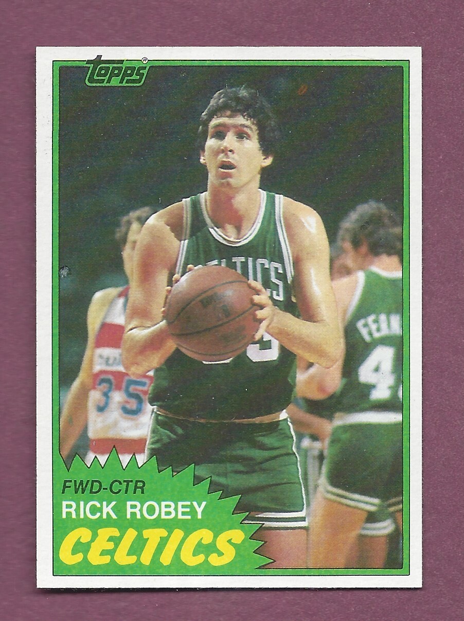 NICELY CENTERED RAZOR SHARP 1981 TOPPS #76 RICK ROBEY CELTICS .99 SHIP ...