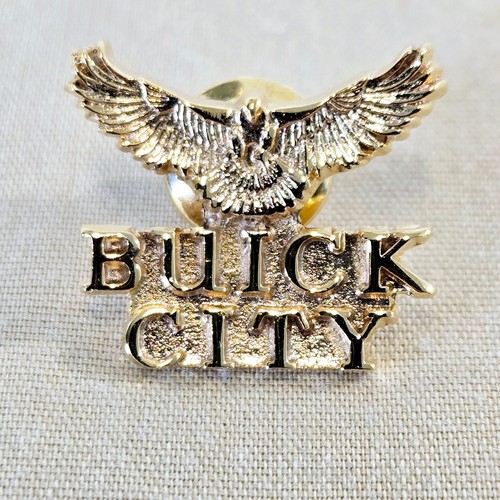 Vtg Buick City Pin Flint Michigan Plant Gold Tone Employee Lapel Pin ...