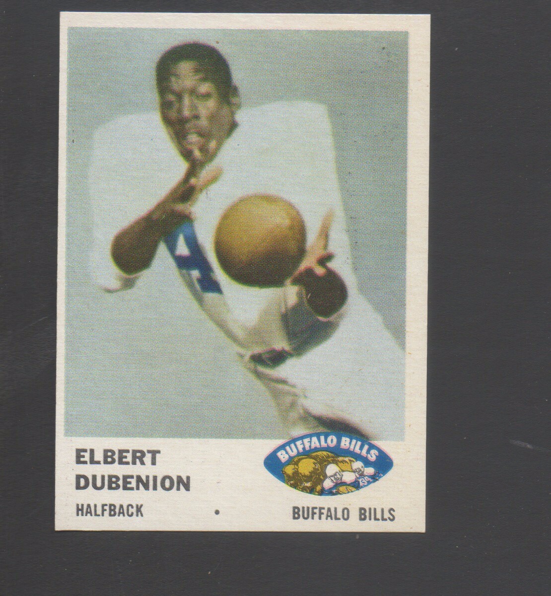 1961 Fleer Football Card #136 Elbert Dubenion-Buffalo Bills Ex Mint ...