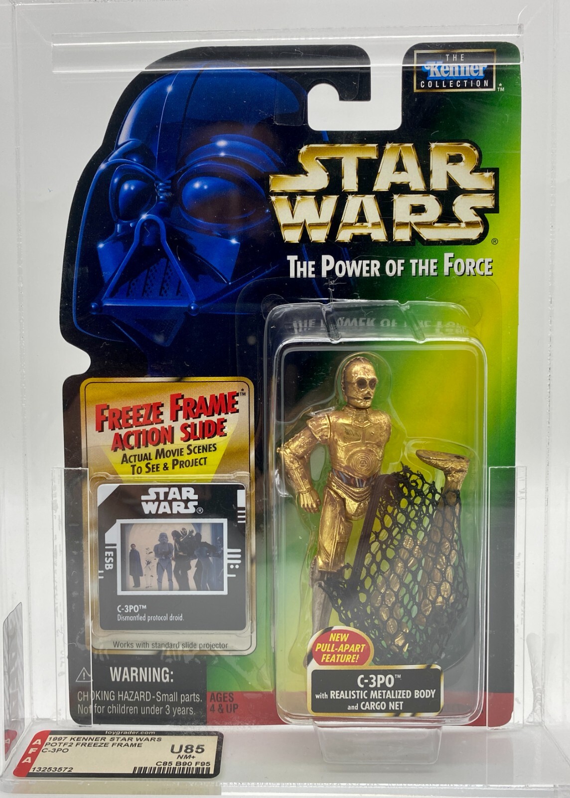 STAR WARS 1997 KENNER POTF2 FREEZE FRAME C-3PO AFA GRADED 85 | eBay