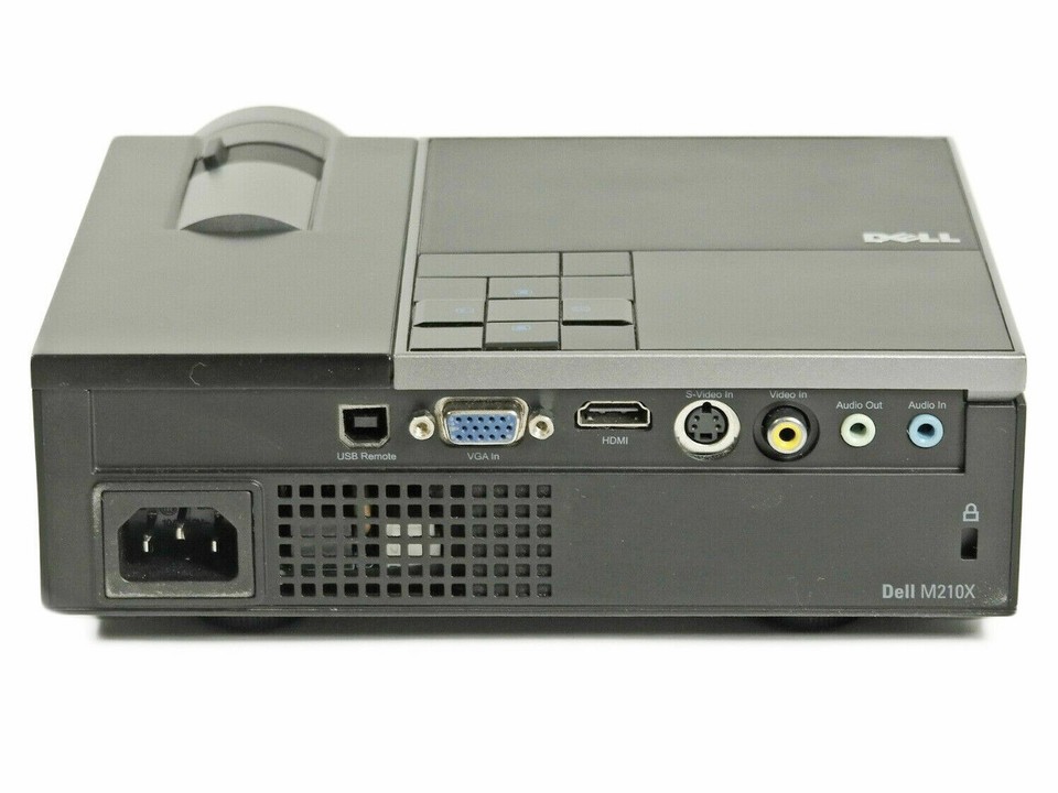 Dell M210x DLP Projector XGA Portable PC 3D Ready HD 1080p HDMI w ...