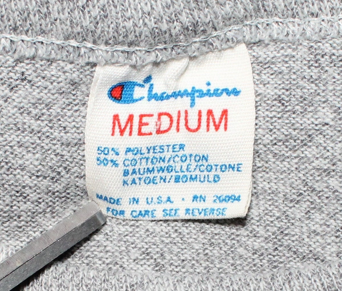 80s Champion tag Army vintage gray t-shirt cotton poly USA 80s Champion tag Army vintage gray t-shirt cotton poly USA