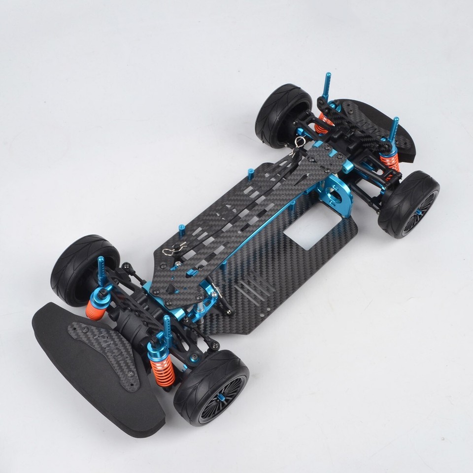 Aluminum/Carbon Frame Chassis Kit for Tamiya TT-01 Type-E 1:10 RC On ...