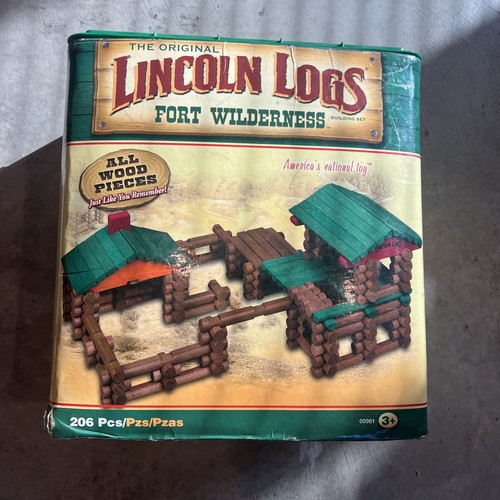 2007 Lincoln Logs by K'NEX Set 00961 Fort Wilderness 200 Pieces Pre ...